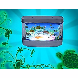 Lightahead Artificial Tropical Fish Decorative Sensory Aquarium Lamp Virtual Ocean in Motion (Marine Life A)