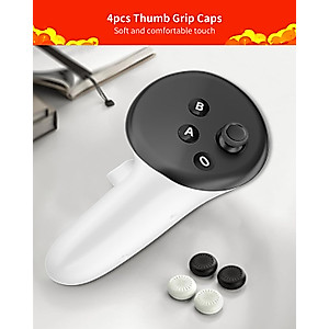 13-in-1 Replacement Kit for Oculus Quest 2 Controller/Meta Quest 2 Controller - Featuring oysticks, Thumbsticks, Screwdriver, Tweezer, and Pry Tool.