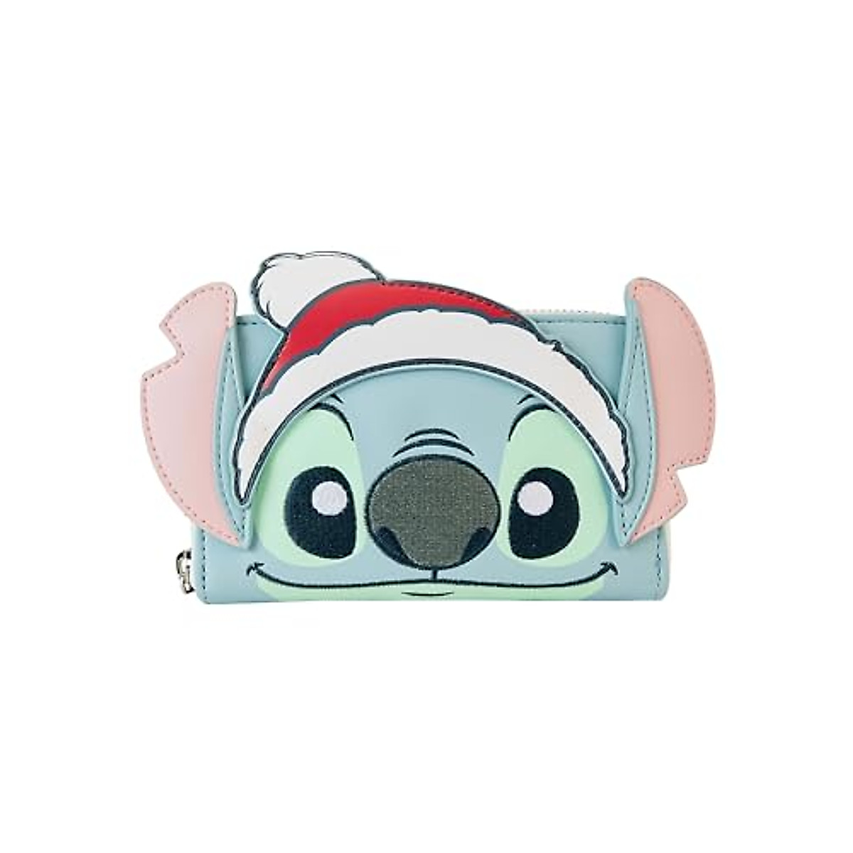 Disney: Lilo & Stitch - Stitch Holiday Snow Angel Glitter Zip Around Wallet
