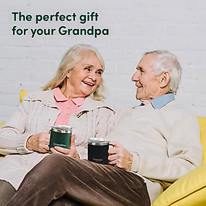 VAHDAM Grandpa Mug (300ml/10.1oz) Black | Reusabletea & Coffee Mug - Grandpa Gifts | 18/8 Stainless Steel, Vacuum Insulated Travel Tumbler Cup | Carry Hot & Cold Beverage | Grandpa Gifts