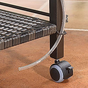 Casart Portable Rattan Cooler Cart, 108 Quart Outdoor Cooling Trolley for Patio & Pool Party, Ice Chest Portable Rolling Patio Cooler