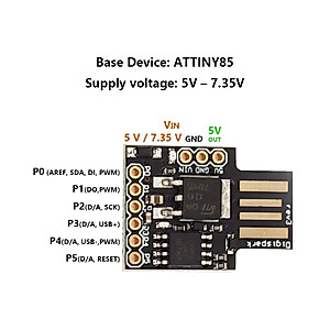 2pcs Digispark Kickstarter Attiny85 General Micro USB Development Board with Pin Header