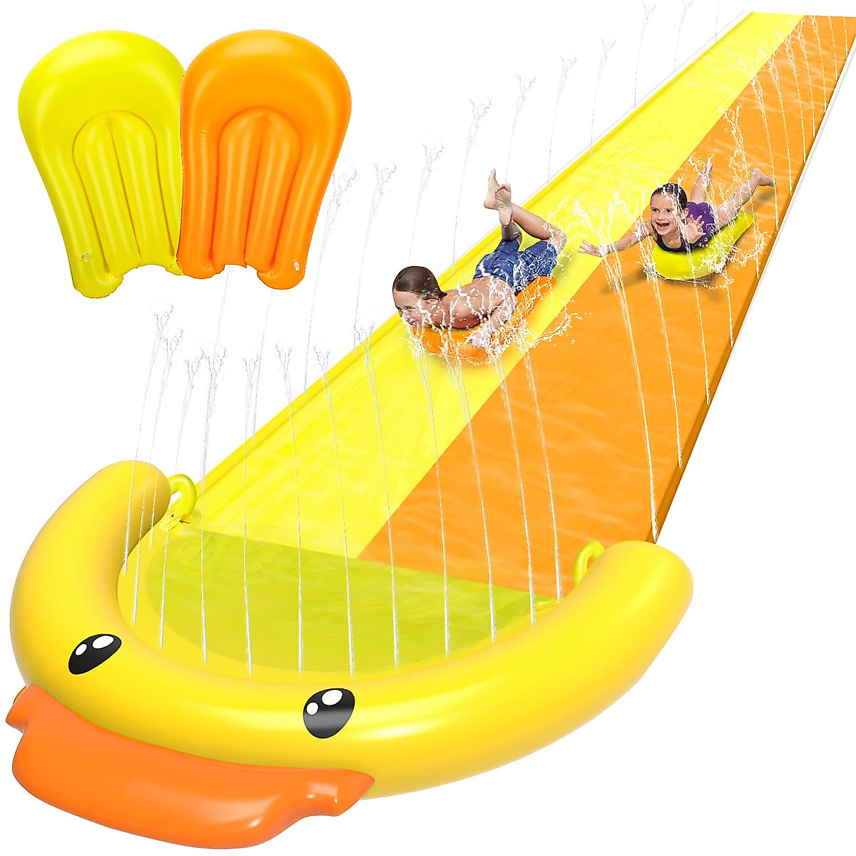 TOY Life Duck Water Slide, Slip Slide, Waterslide, Water Slides for Kids Backyard, Slip N Slide, Water Slide Adult, Shark Themed Slip and Slides for Kids Backyard, Waterslide for Kids