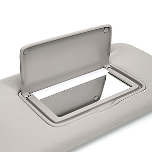 Nakuuly Left Driver Side Sun Visor with Light Compatible with 2009 2010 2011 2012 2013 2014 Nissan Murano Gray Sunvisor Replaces # 96401-1AA1B