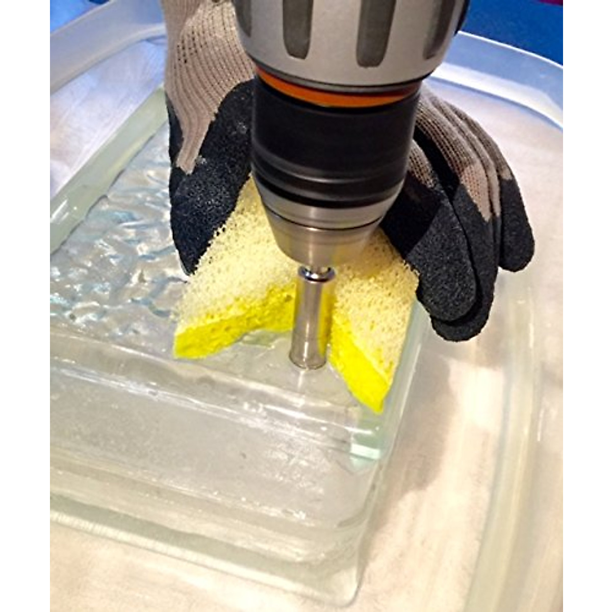 DrillGlass 1/8" Diamond Core Bits (5 Pack) | Fits Dremel Tools | Drill Glass and Tile | Beginner's Instructions Drilling Guide | 18DCB-5