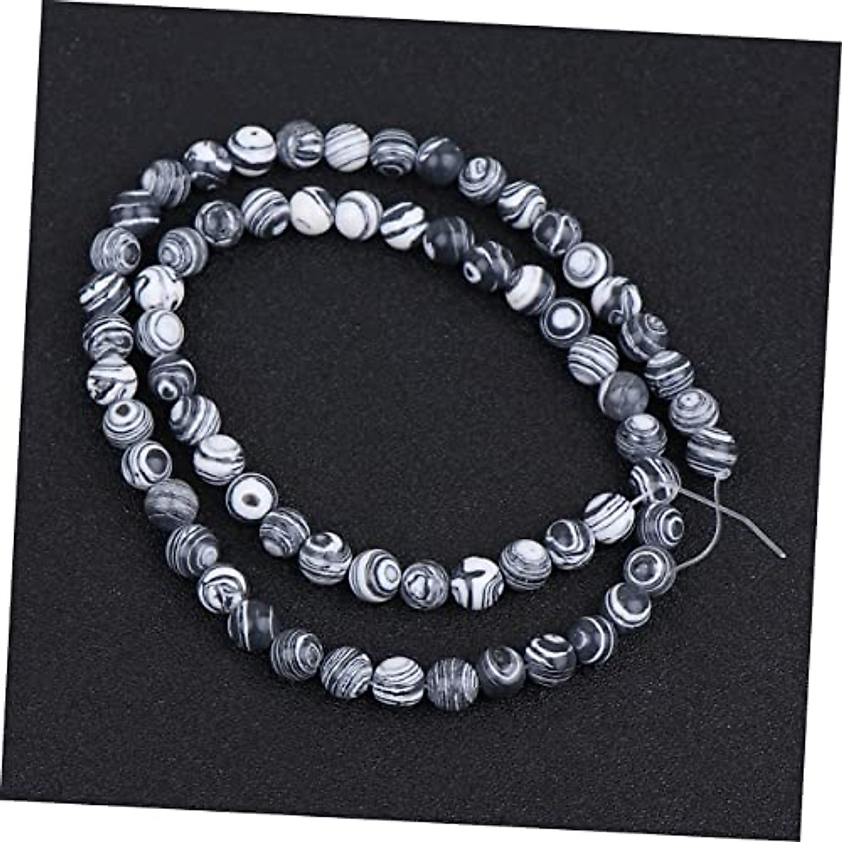 Charm Bracelets 92pcs Gemstone Bulk Crystals Spacer Beads Beads Meditation Bead DIY Craft Beads Colored Stone Beads Creative DIY Bead Accessories Suite Malachite Bracelet Kit