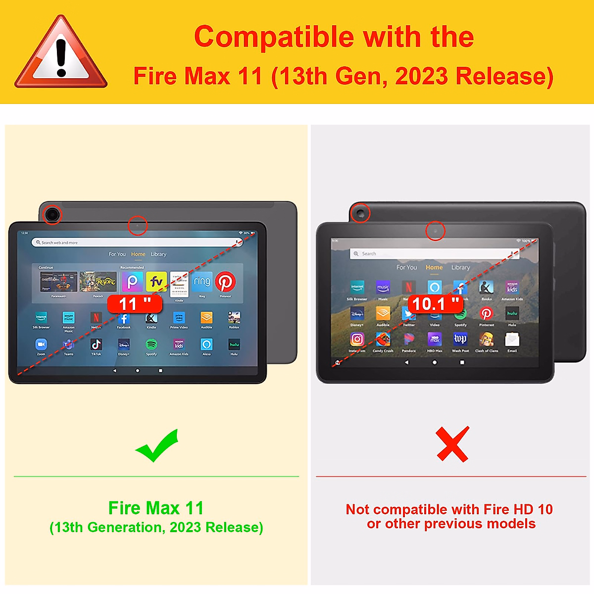 Fintie Folio Case for Amazon Fire Max 11 (13th Generation, 2023 Release) - Premium Vegan Leather Slim Fit Folding Stand Cover for Fire 11 Max Tablet with Auto Sleep/Wake, Black