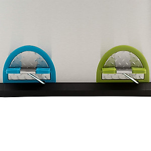 Organize It All Dual Compartment Step-On 8-Gallon (30 liter) Recycling Trash Can, Stainless Steel