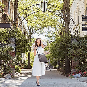 Travelon Anti-theft Signature Quilted Expansion Cross Body Bag, Black