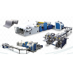 Small Toilet Tissue Paper Making Machine Automatic Paper Production Line Toilet Paper Roll Making Machine