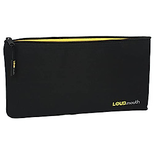 LOUDmouth Dual Wireless Microphone Pouch | Zippered Mic Bag for Two Long Microphones | 12.5" x 6.5"