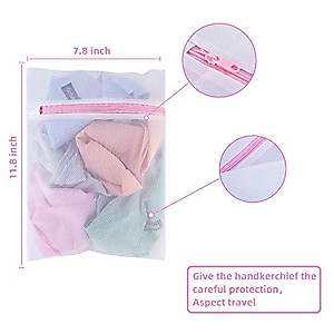 Gofshy Small Dog Bandanas-5PCS Puppy Bandanas Green Orange Pink Blue Gray Stripes Printing Dog Bib Scarf Accessories for Small XSmall Dogs Cats Pets(S)