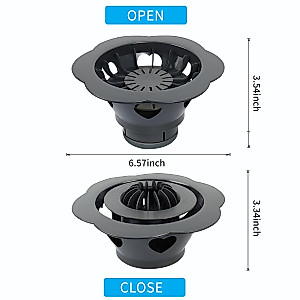 Jnhuy Baozi Maker Machine,6.57" Dumpling Momo Maker Mold Plastic Kitchen Gadget Tool Homemade Bao Buns Preparation Culinary Exploration Ease of Use Cleaning(Gray)