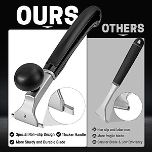 Premium Ergonomic Carbide Scraper, Carbide Scraper Tool for Wood, Removing Scratch, Varnish, Glass, Paint,Glue, Putty, Resin, Dry Glaze, Stains, Multi-Purpose Cleaning Scraper, Decal Sticker Remover