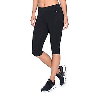 Danskin womens Capri athletic leggings, Black, Small US