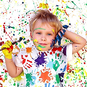 SATINIOR 2 Pieces Kids Art Smock, Children Waterproof Painting Artist Aprons Sleeveless Toddler Art Smocks with 3 Pockets for Age 3-10 Years