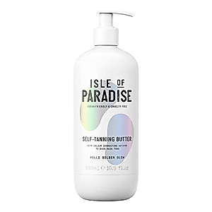 Isle of Paradise Self Tanning Body Butter - Hydrating Gradual Self Tan Body Butter for Illuminating Golden Glow, Vegan and Cruelty Free, 16.91 Fl Oz