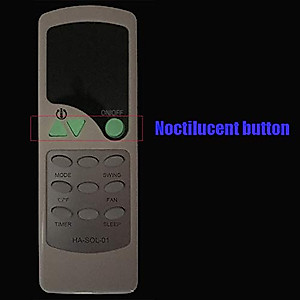 YING RAY HA-SOL-01 Replacement for Soleus Air Portable Air Conditioner Remote Control PE2-09R-32 PE2-07R PE2-09R PE2-08R-62 PE2-10R-32 PE2-08R PE2-10R PH1-14R-03 KY-36 PH1-12R-03 KY-34 PH1-10R-03