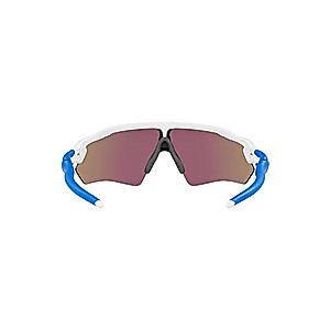 Oakley Youth OJ9001 Radar EV XS Path Rectangular Sunglasses, Matte White/Prizm Sapphire, 58 mm