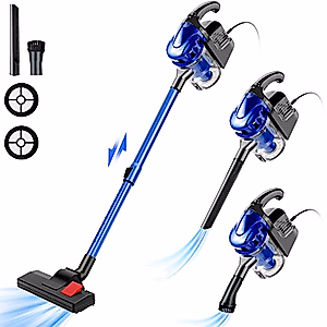 EFUSVAC Corded Vacuum Cleaner, 17KPa Powerful Suction with 600W Motor, 4 in 1 Lightweight Handheld Stick Vacuum for Pet Hair Hard Floor and Carpet