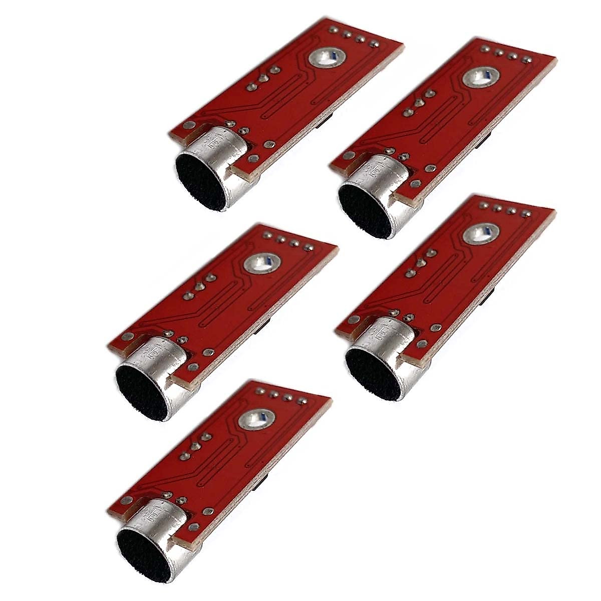 Kiro&Seeu 5PCS Microphone Sensor High Sensitivity Sound Detection Module Compatible with Ar-duino PIC AVR Raspberry Pi 2 3 3B+ 4 Robot Smart Car(S-MD-5P)
