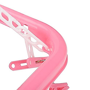 Nannigr Clothes Drying Rack, Underwear Drying Rack Folding with 32 Clips for Laundry(Pink)