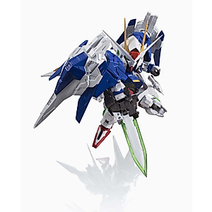 TAMASHII NATIONS Bandai Nxedge Style 00 Gundam and 00 Raiser 00 Gundam Action Figure