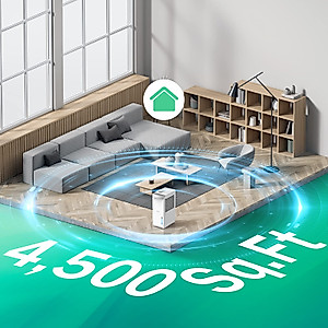 4,500 Sq.Ft Energy Star Dehumidifier for Basement with Drain Hose, 52 Pint Dehumidifiers for Home Large Room with Continuous Custom Comfort Modes