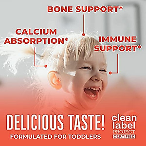 USDA Organic Cocomelon Toddler Vitamin C Liquid Drops & Vitamin D3 + K2 Spray for Toddlers Bundle by MaryRuth's | Immune Support for Kids | Calcium Absorption | Strong Bones | Vegan | Non-GMO