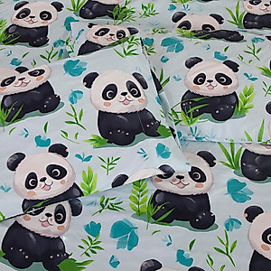 Comfy Deal Hight Thread Count Super Soft Microfiber Kid Breathable Bed Sheet Set with Pillowcase, Flat and Fitted Sheet (Twin, Panda)