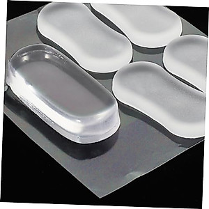 Homoyoyo 1set Toilet Seat Cushion Toilet Seat Pad Toilet Covers Toilet Seat Bumpers Door Bumper Toilet Seat Bidet Replacement Kit Silicone Bumpers Furniture Bumpers Silicone 20pcs