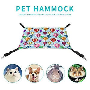 Colorful Hot Air Balloon Pet Hammock Comfortable Adjustable Hanging Bed for Small Animals Dogs Cats Hamster