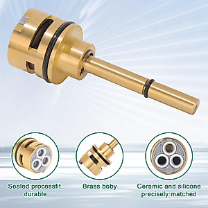 RP51919 6-Setting Diverter Cartridge for Delta Faucet Valve Body R11000, R22000, R10000-unbx, R10000-unbxhf, R10000-unws,Series - Brass Faucet Diverter Cartridge, No Leakage