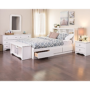 Sonoma 6 Drawer Double Dresser for Bedroom, White