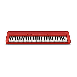 Casio Casiotone CT-S1RD 61-Key Portable Keyboard (Red)