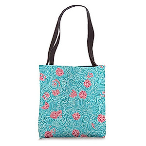 Pioneer Country Farm For Woman Turquoise and Roses Tote Bag