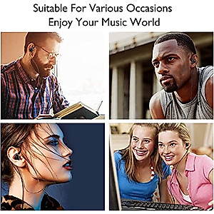 DCMEKA USB C in Ear Monitor Headphones, Dynamic Hybrid Dual Drive IEM Earphones, Type C Wired Earbuds for Singers, Musicians, Drummers, Noise Isolating, MMCX Detachable Cable(Black, no Mic)