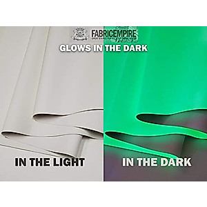 Vinyl Upholstery Glow in The Dark Polyurethane Faux Leather Crafting Fabric 54" Wide Sold by The Yard