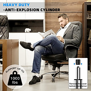 5.5 inch Office Chair Cylinder Replacement,Heavy Duty Gas Lift Cylinder for Office Desk Chairs/Gaming Chair,Gas Lift Hydraulic/Pneumatic Piston, Universal Size (Silver)