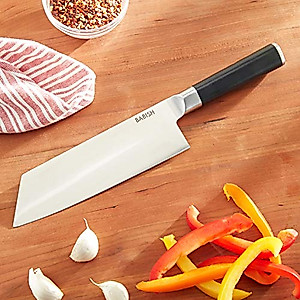 Babish High-Carbon 1.4116 German Steel Cutlery, 7.5" Clef (Cleaver + Chef) Knife, Good Housekeeping Standout Knife of 2022