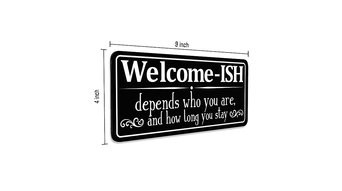 Funny Welcome Sign for Home & Business | Maoerzai
