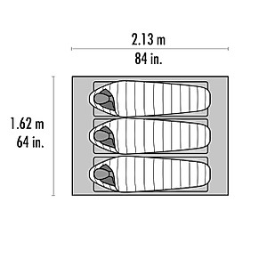 MSR Thru-Hiker Mesh House 3-Person Ultralight Mesh Backpacking Tent