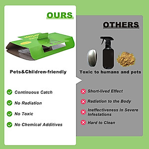 18 Pack Roach Traps Indoor Roach Killer Indoor Infestation, Cockroach Killer Indoor Home Cockroach Trap Sticky Traps for Insects