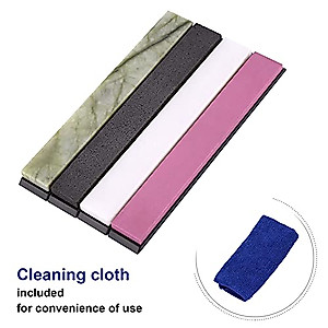 Sharpening Stone, IMAGE Knife Sharpening Stone 3000/6000/8000/10000 for Sharpener, Whetstone Sharpening Kit Professional Sharpening Plate Grindstone, Great for Scissors, Chisels and Carving Tools