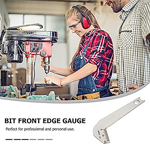 iplusmile Drill Gauge Stainless Steel Drill Point Gage 118 Degree Drill Bits Angle Gage Grinding Gauge Sharpening Tool (Silver)