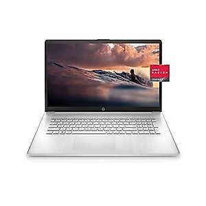 HP 17 Laptop PC, AMD Ryzen 3 5300U, 4 GB RAM, 256 GB SSD, 17.3" HD+ Display, Windows 11 Home, Wi-Fi & Bluetooth Combo, Long Battery Life, HD Webcam, Custom-Tuned Speakers (17-cn0020nr, 2022)