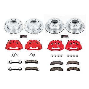 Power Stop KC6259-36 Brake Kit with Caliper (Front and Rear Truck Tow), 1 Pack For Chevrolet Silverado 2500 HD, Chevrolet Silverado 3500 HD, GMC Sierra 2500 HD, GMC Sierra 3500 HD [Model Specific]