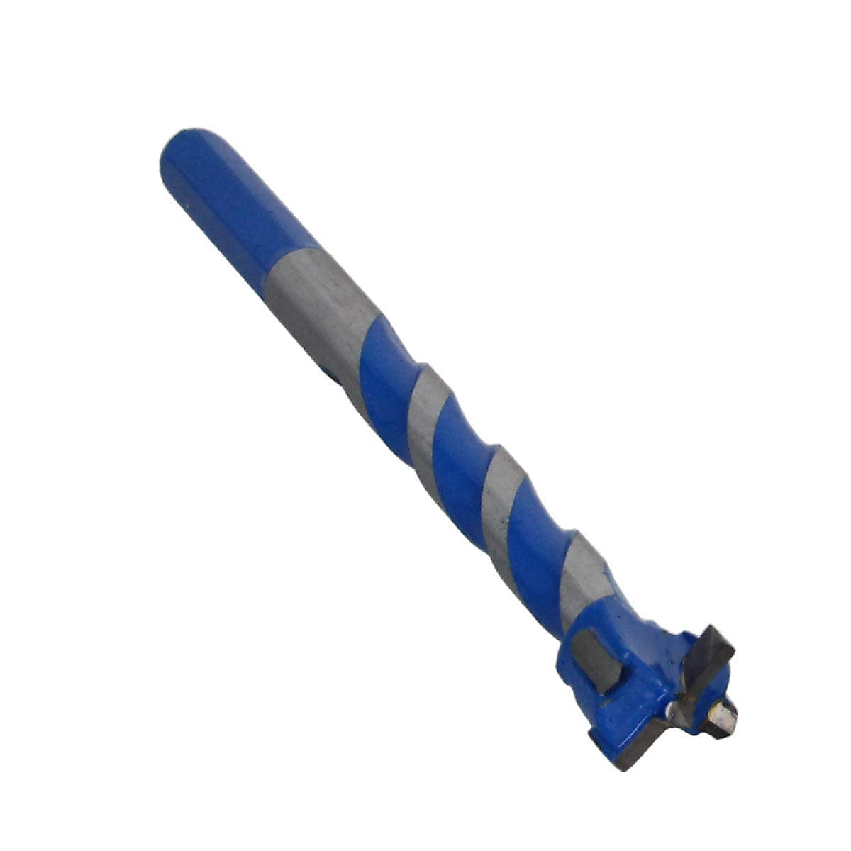 Auniwaig Forstner Drill Bits, 16mm Dia Wood Hole Saw, Auger Opener Cemented Carbide, 125mm Length Woodworking Hinge Hole Drilling Boring Bit Cutter, Hex Shank, Blue, 1 Pcs