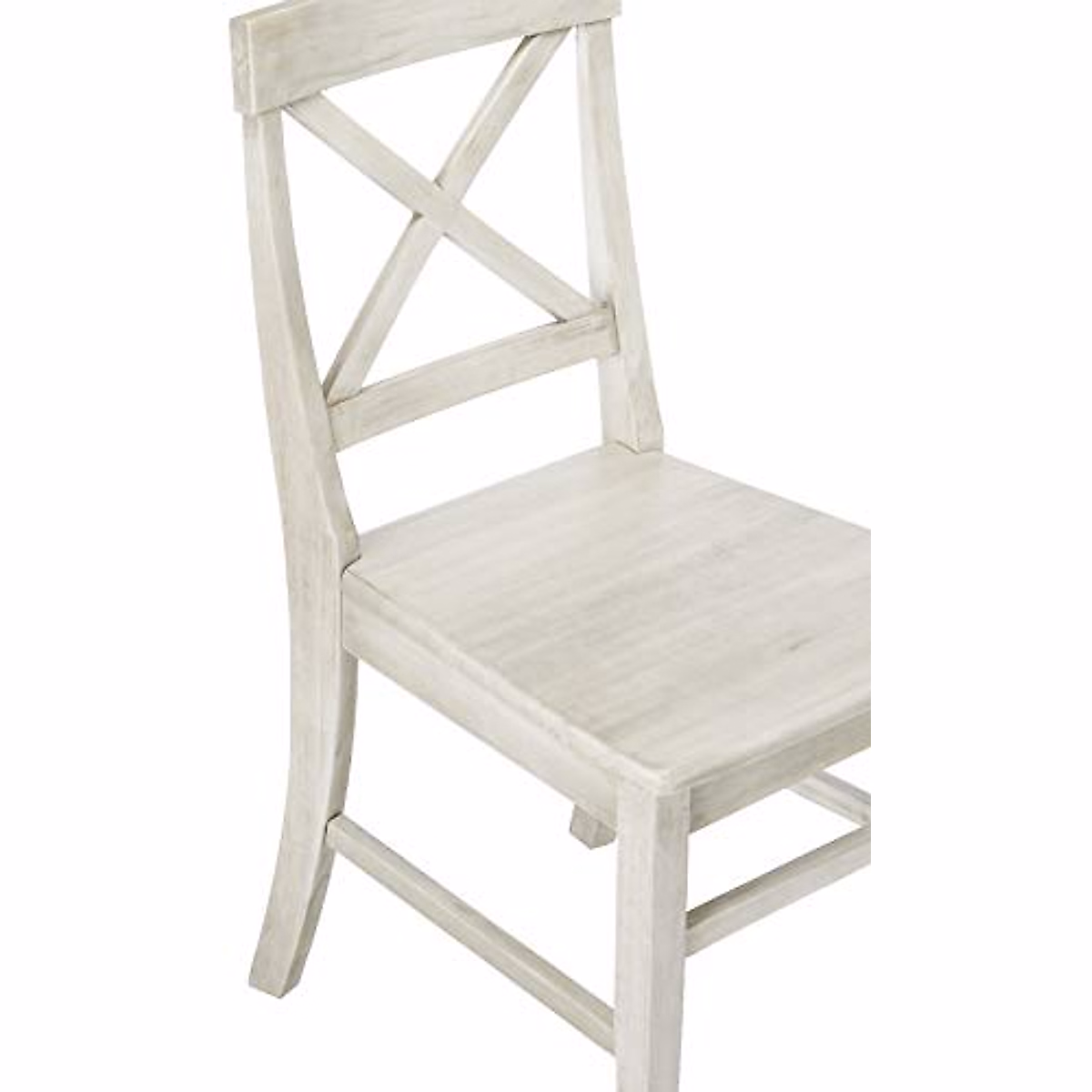 Christopher Knight Home Roshan Farmhouse Acacia Wood Dining Chairs, Light Grey Wash, 21D x 17.75W x 35.5H Inch