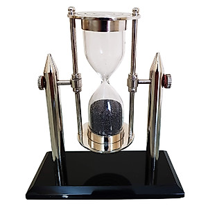 Vintage Handmade Articles Antique Sand Timer Retro Table Marine Nickel Hourglass Nautical Decorative Gift Item